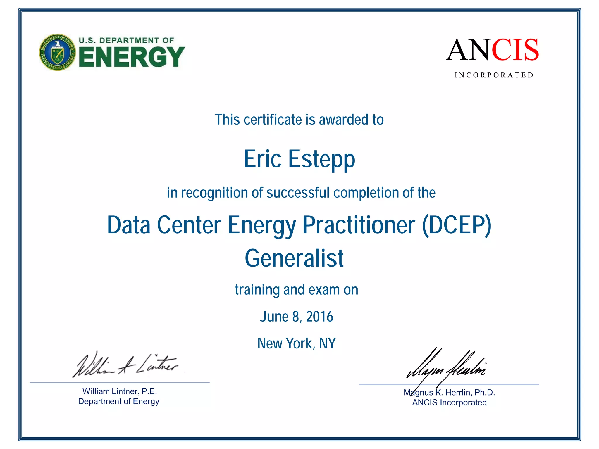 DCEP Certificate Generalist--Estepp | PPT