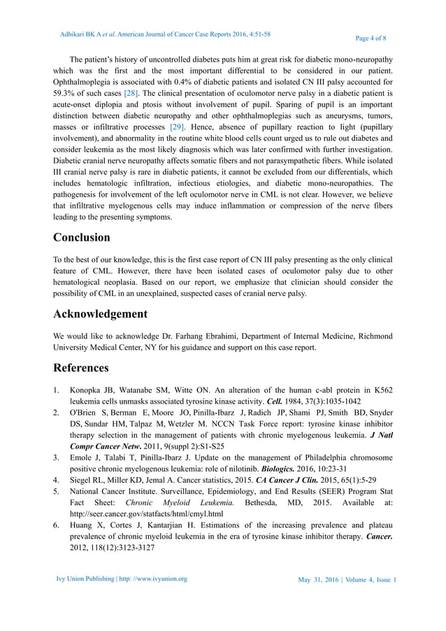 CML and third nerve palsy | PDF