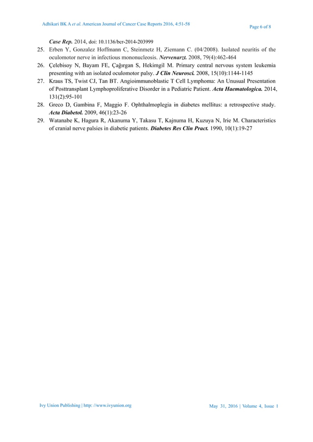 CML and third nerve palsy | PDF