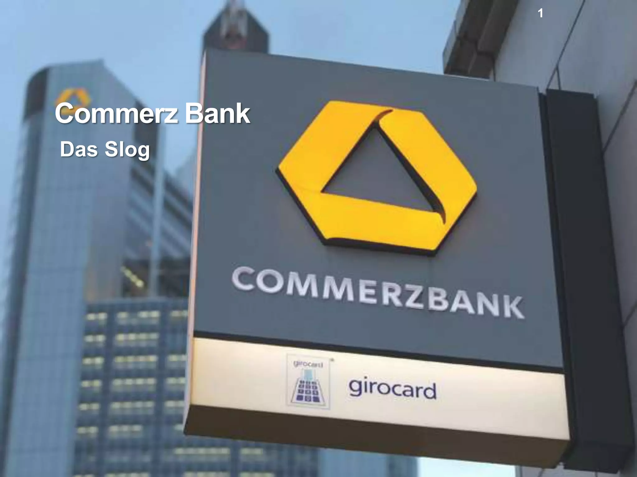 Presentation on Commerz Bank | PPTX
