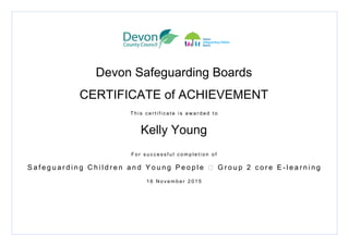 Kelly safeguarding cert | PPT