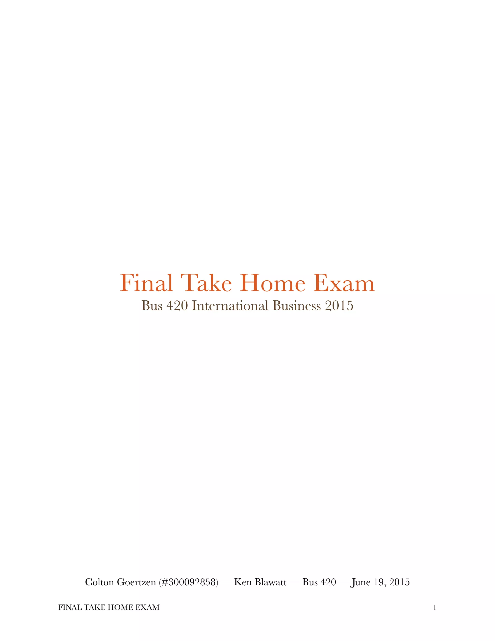 IB final | PDF