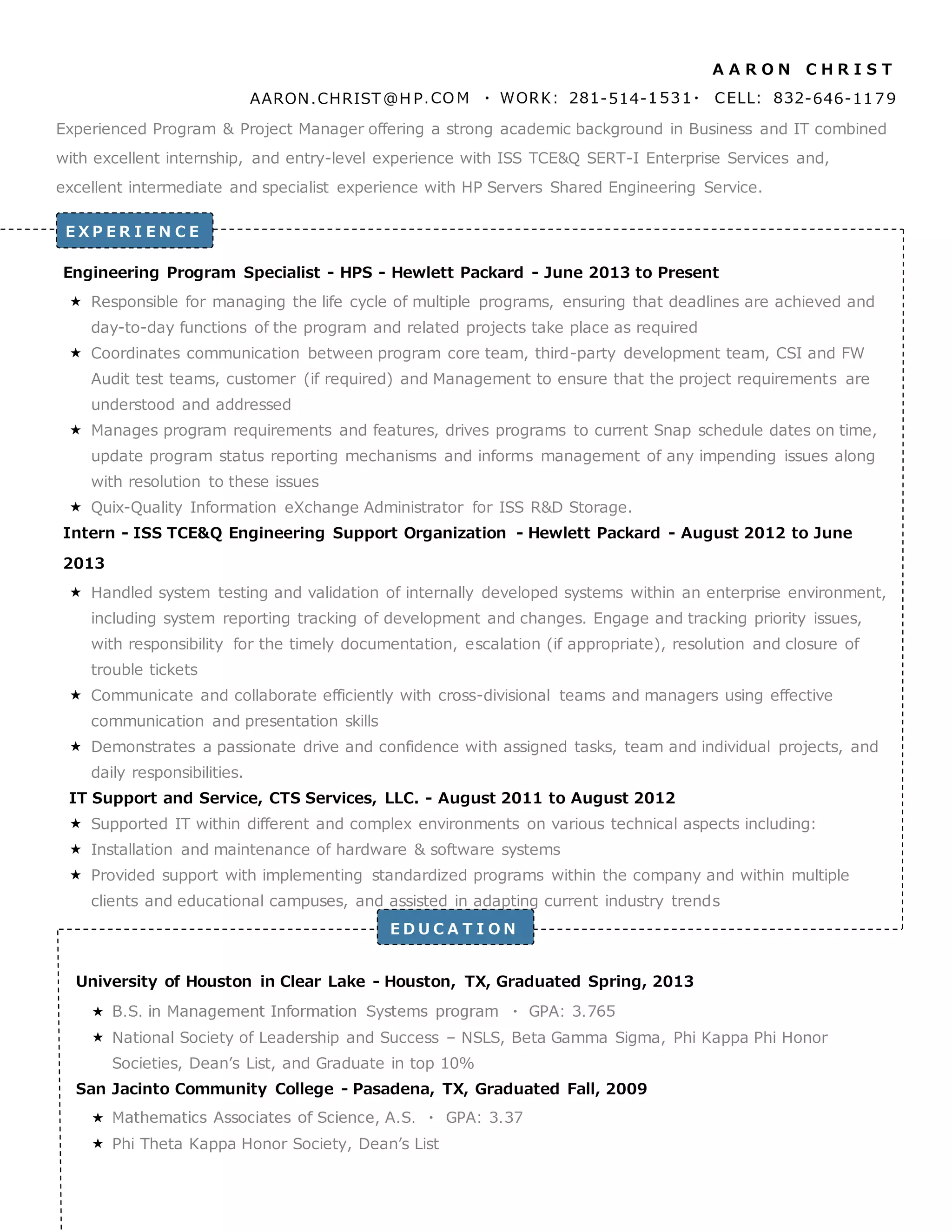 Aaron Christ HPSchema Resume2015 | DOCX