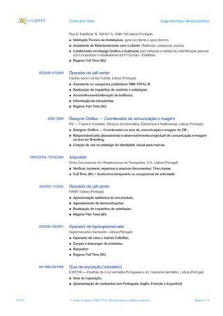 Europass-CV-20150302-OliveiraSimões-PT | PDF