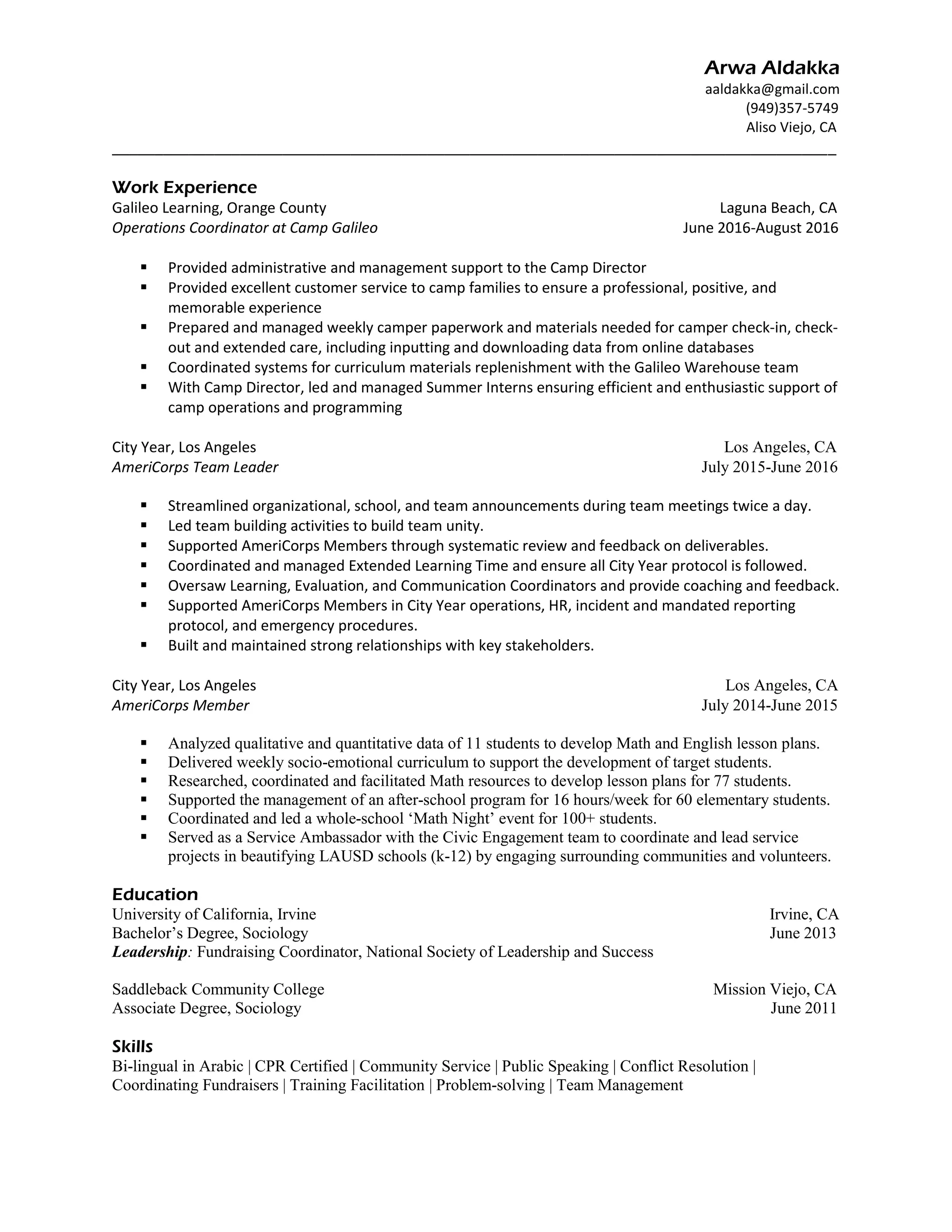 AALDAKKA_Resume | PDF