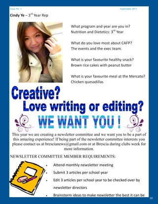 septembernewsletter | PDF | Nutrition | Healthy Living