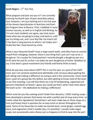 septembernewsletter | PDF | Nutrition | Healthy Living