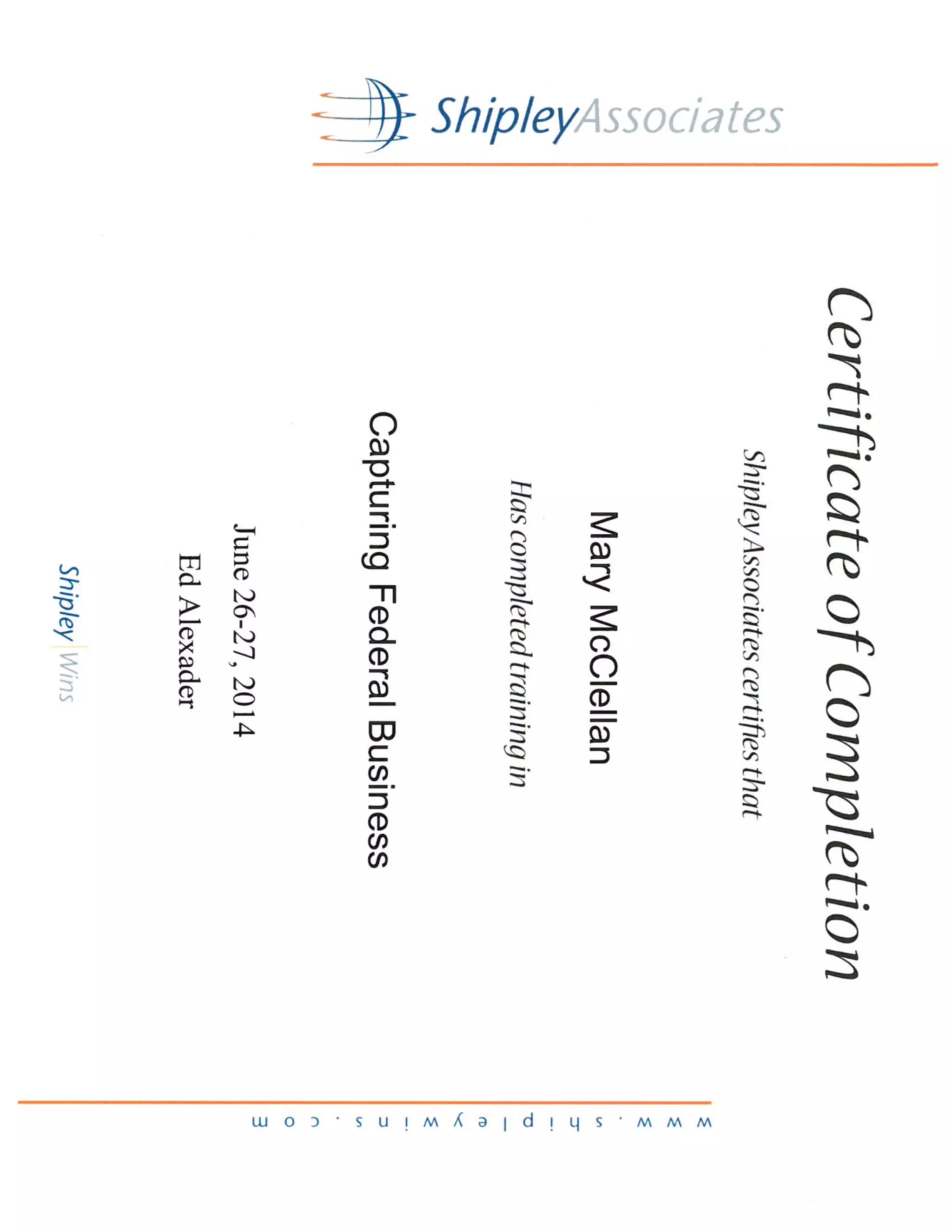 SHIPLEY FED BUSINESS CAPTURE | PDF