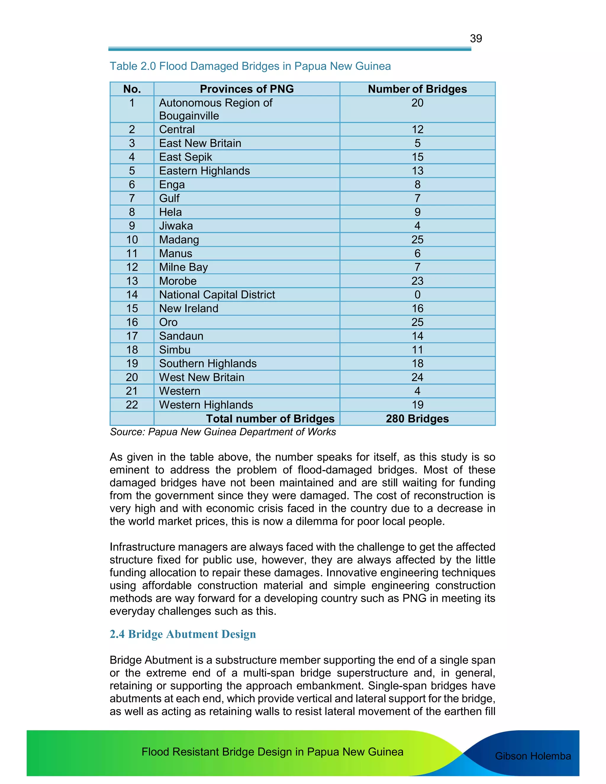 Flood Resistant Bridge Design in PNG rev0117 draft | PDF
