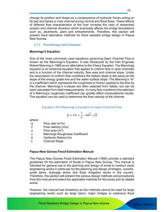 Flood Resistant Bridge Design in PNG rev0117 draft | PDF