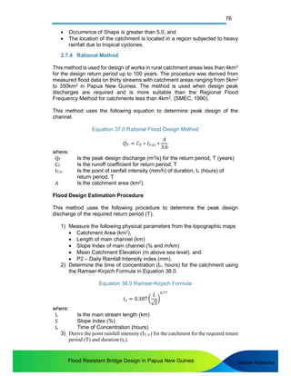 Flood Resistant Bridge Design in PNG rev0117 draft | PDF