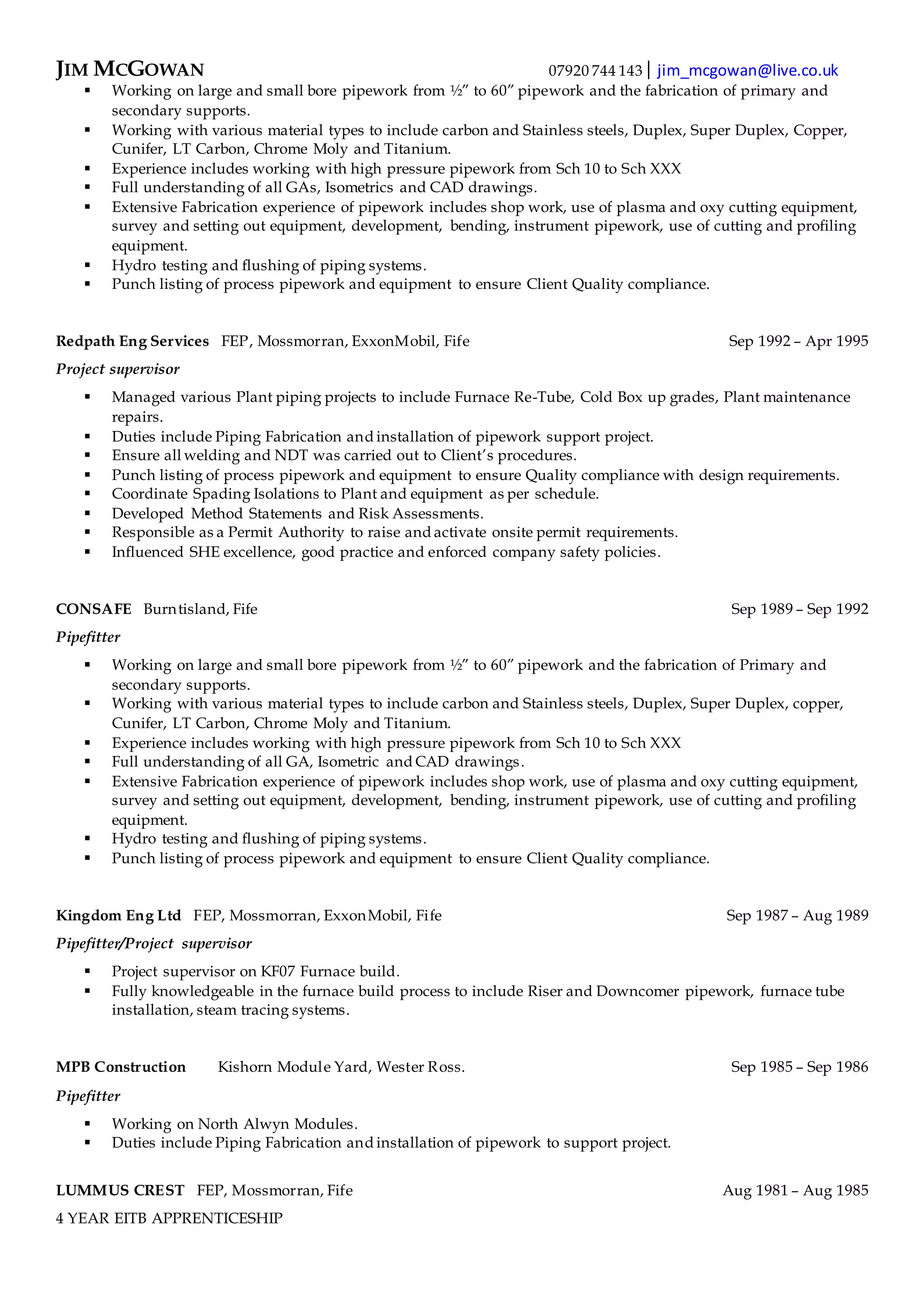 CV J McGowan | DOCX