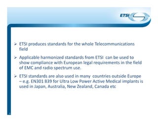ETSI_TG30_ Mezzour | PDF | Healthcare Industry | Industries