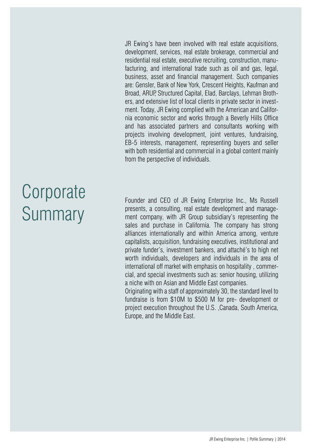 JR Ewing Company Profile | PDF