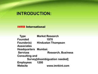 IMRB KANTAR | PPTX