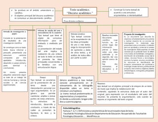 Organizador Gráfico de los diferentes tipos de textos | DOCX
