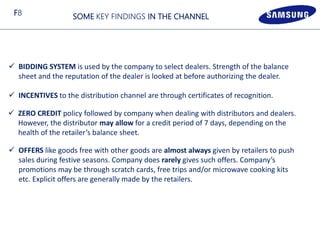 Distribution channel of Samsung - Presented at XIMB | PPTX