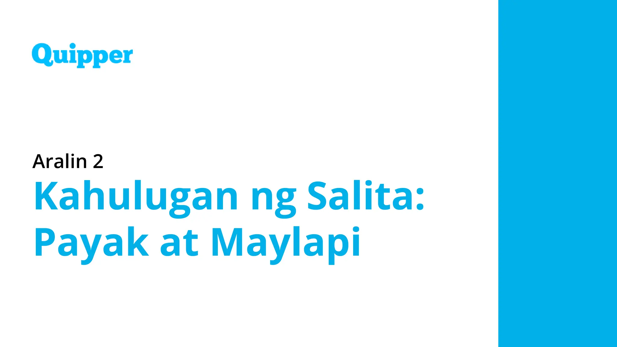 Kayarian ng mga Salita. Salitang ugat at Maylapipptx | PPTX