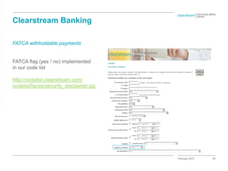 Clearstream-FATCA | PPT