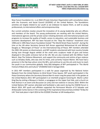 NFF Youth Parks Program_Proposal_140616-POST | PDF