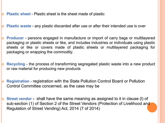 Plastic Waste Management Rules 2016 | PPTX | Environmental Services ...