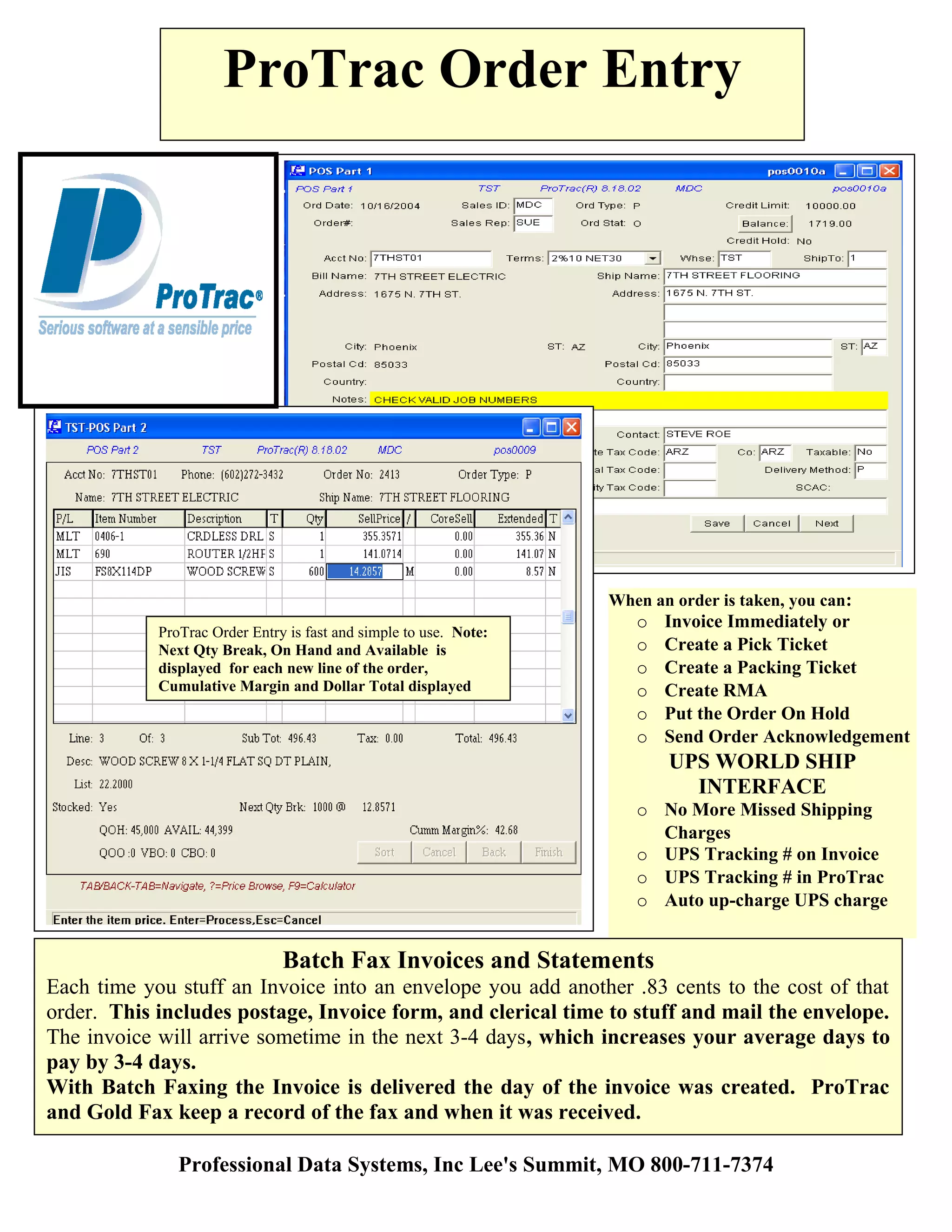 ProTrac For Wholesalers | PDF