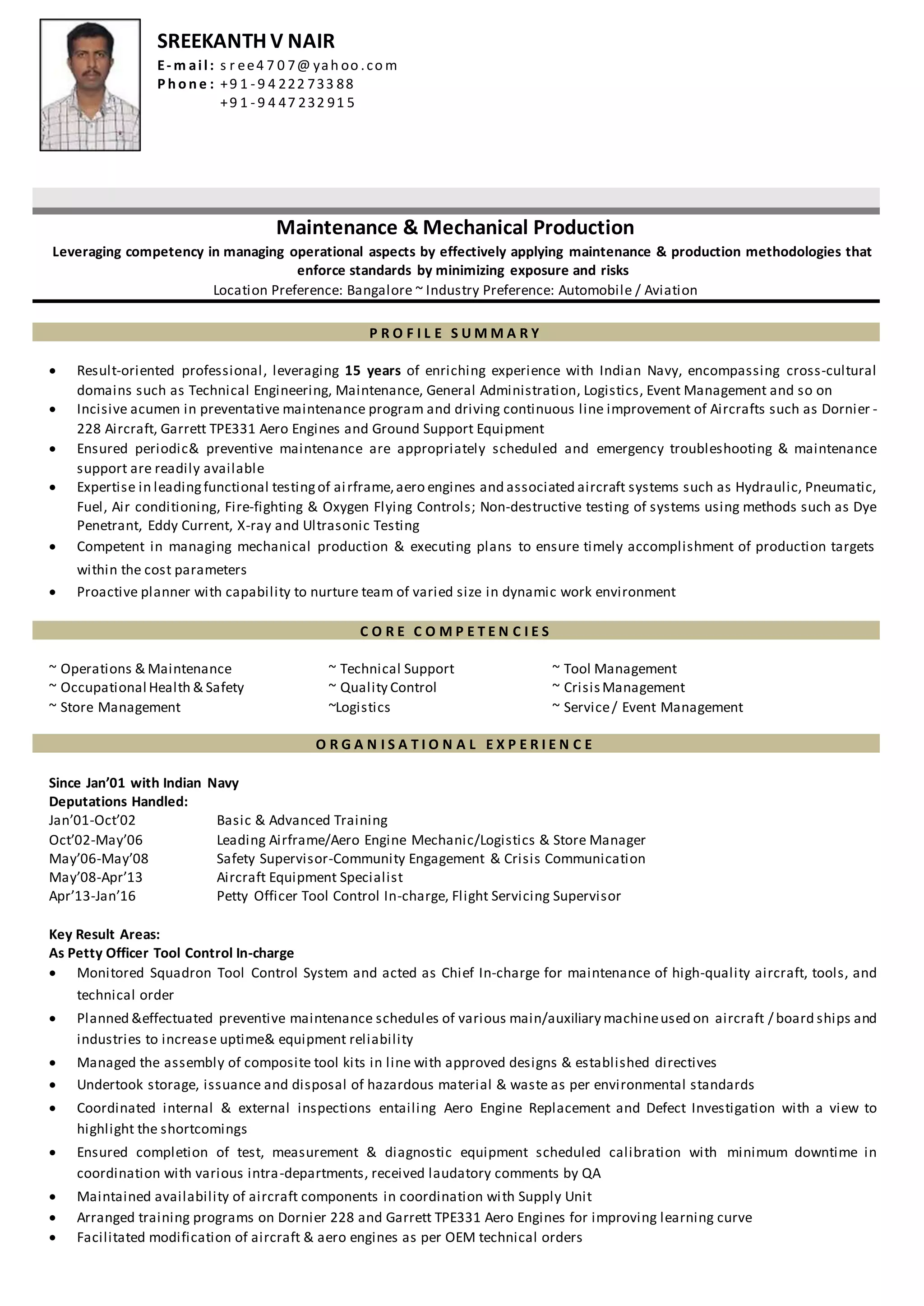 Sreekanth Resume Final 17 06 16 | PDF