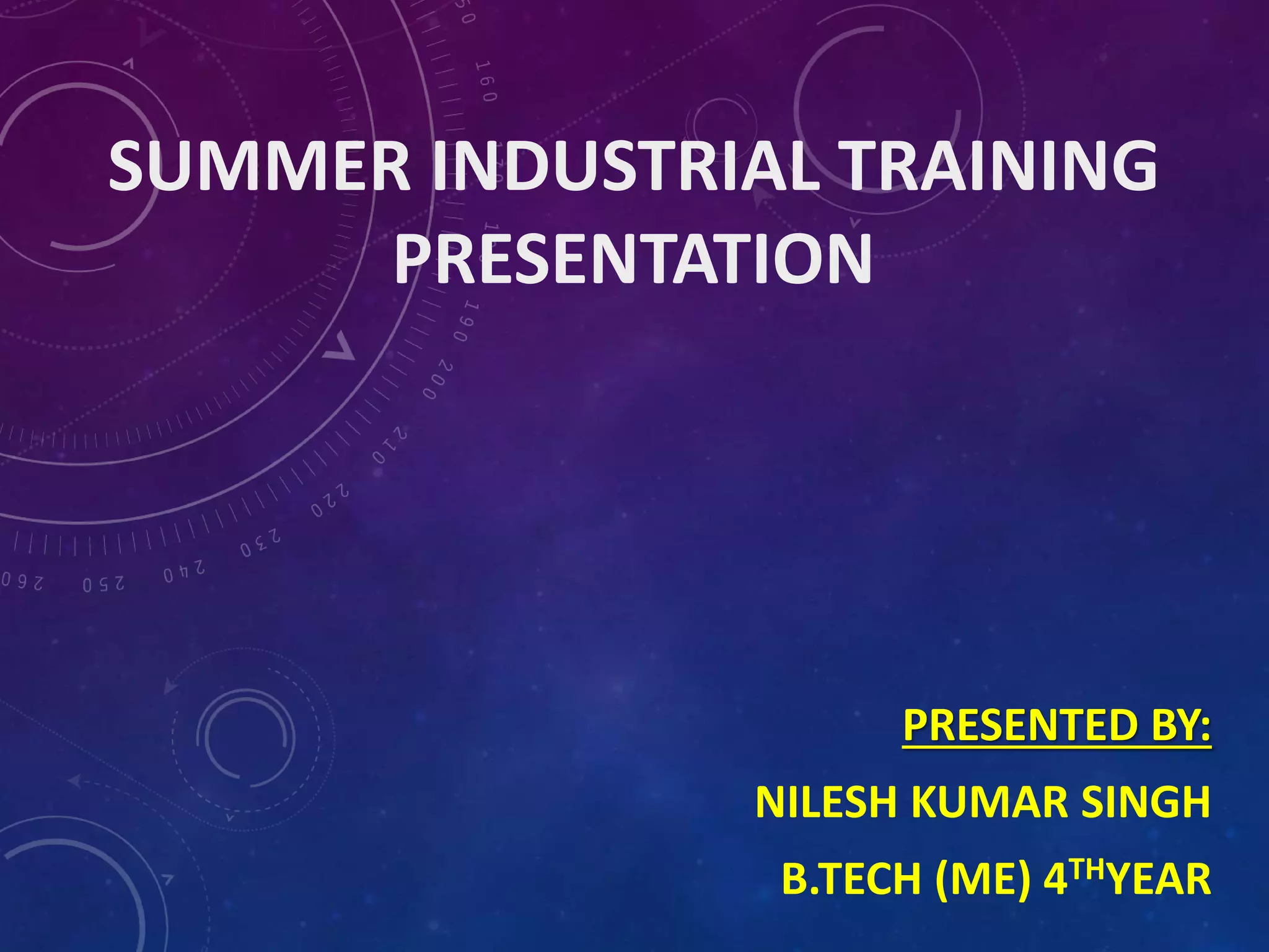 Summer Training Presentation | PPT