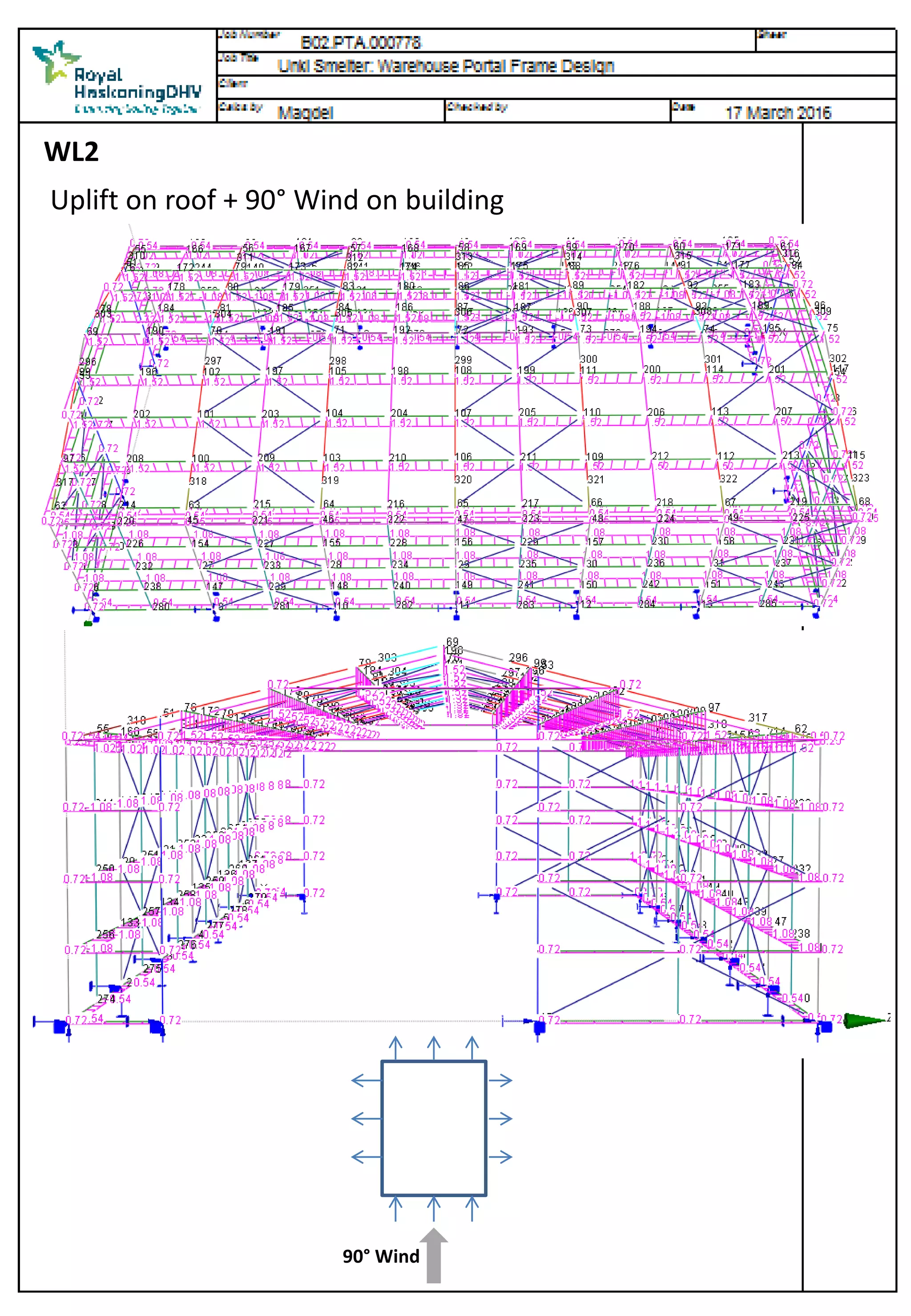 Unki Warehouse Portal Frame Design - Prokon Design Sheets REV01 | PDF