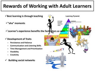 Challenges and Rewards of Working with Adult Learners | PPSX