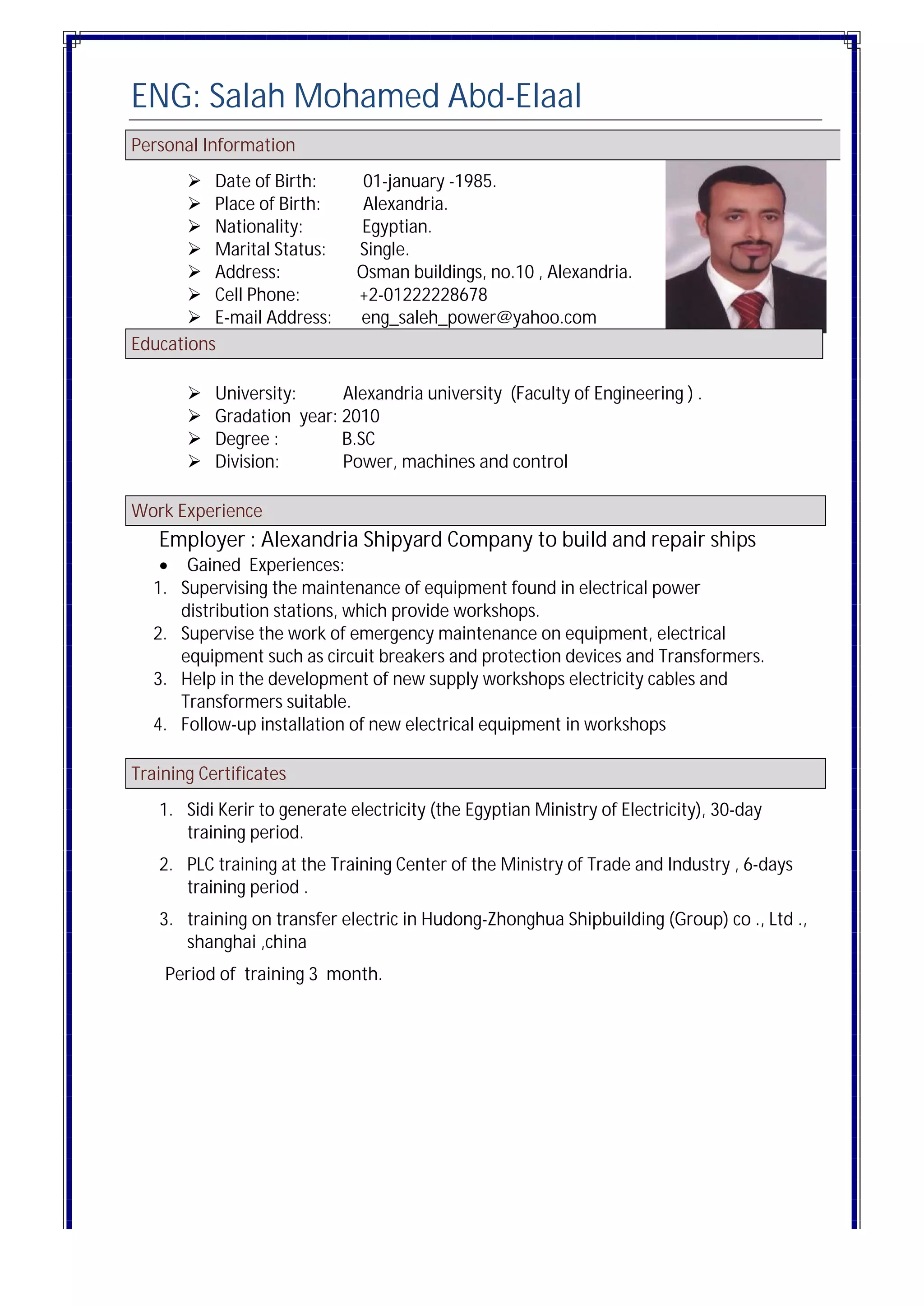 cv saleh | PDF