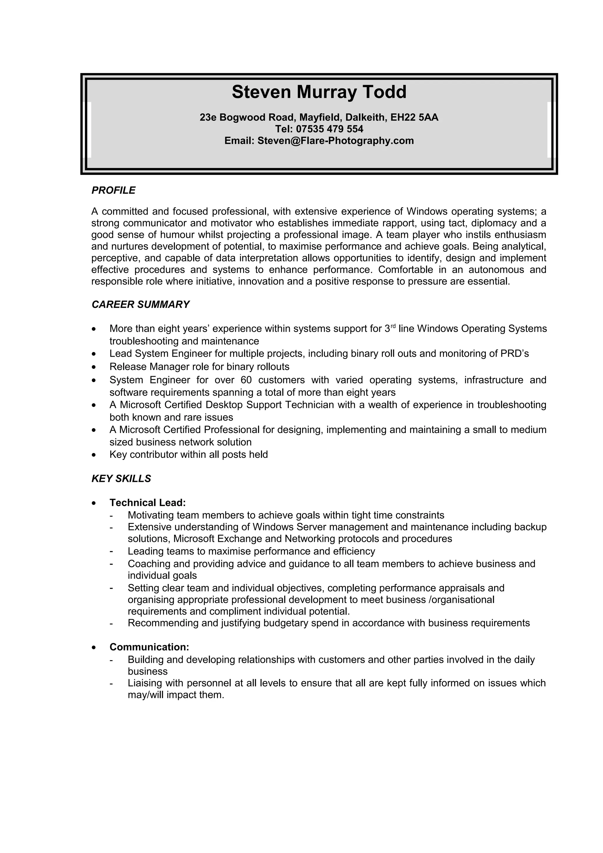 StevenTodd_CV | DOC