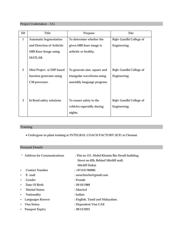 Sara resume 2016 | PDF | Business Banking & Finance | Business