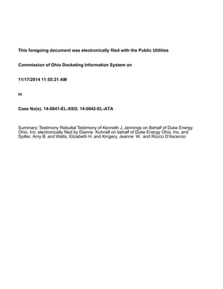 Rebuttal Tesimony in DEO ESP | PDF