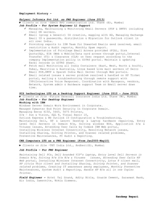 SandeepBepari_CV | PDF