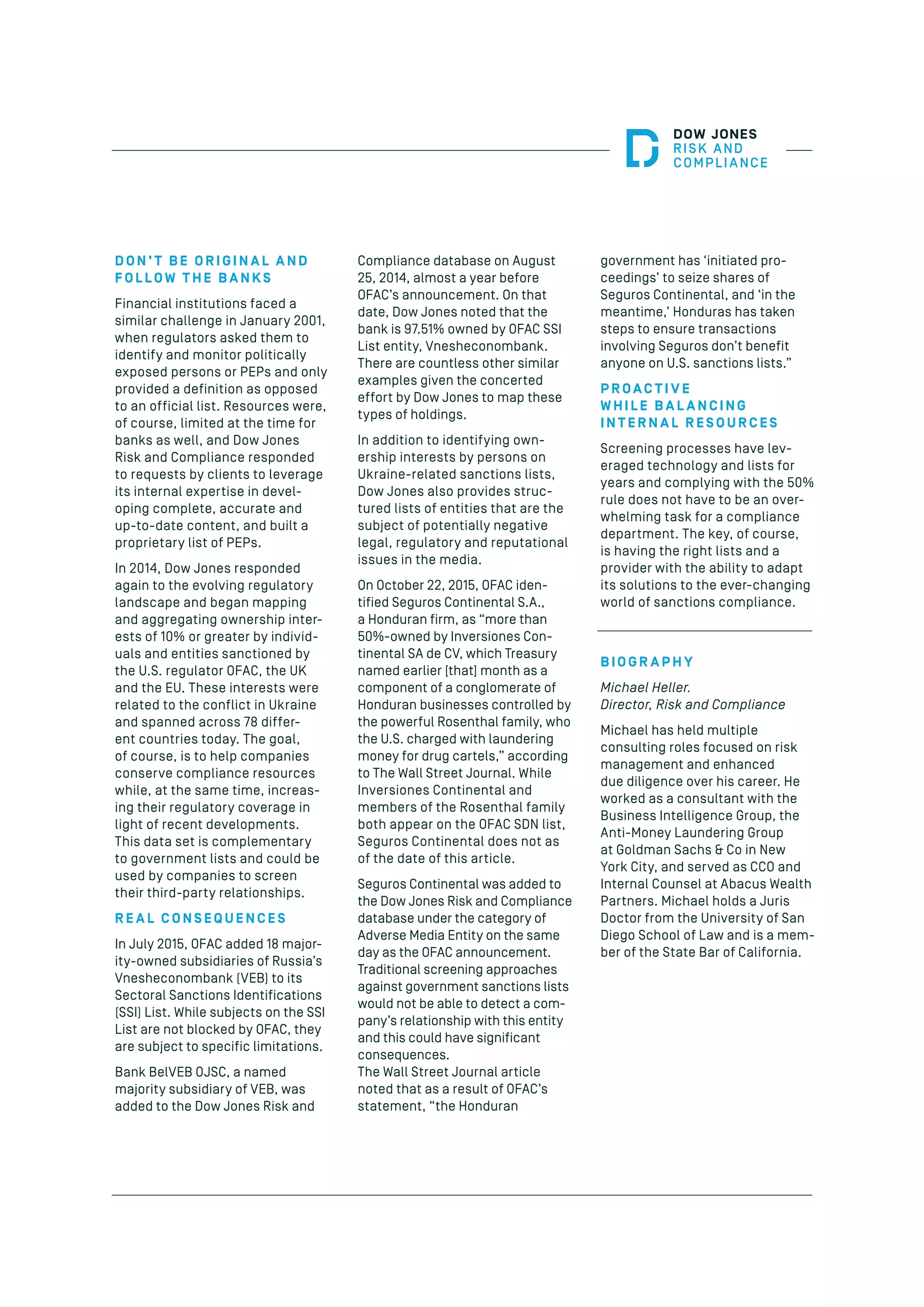 THE OFAC 50% Rule | PDF