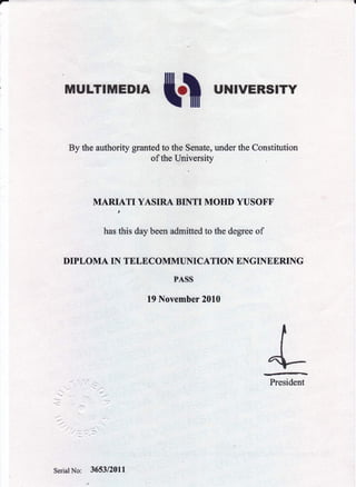 Diploma Cert. | PDF
