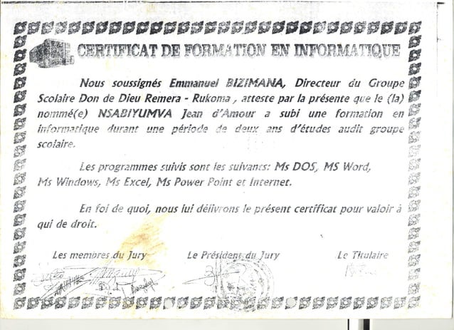 Computer Cert. | PDF