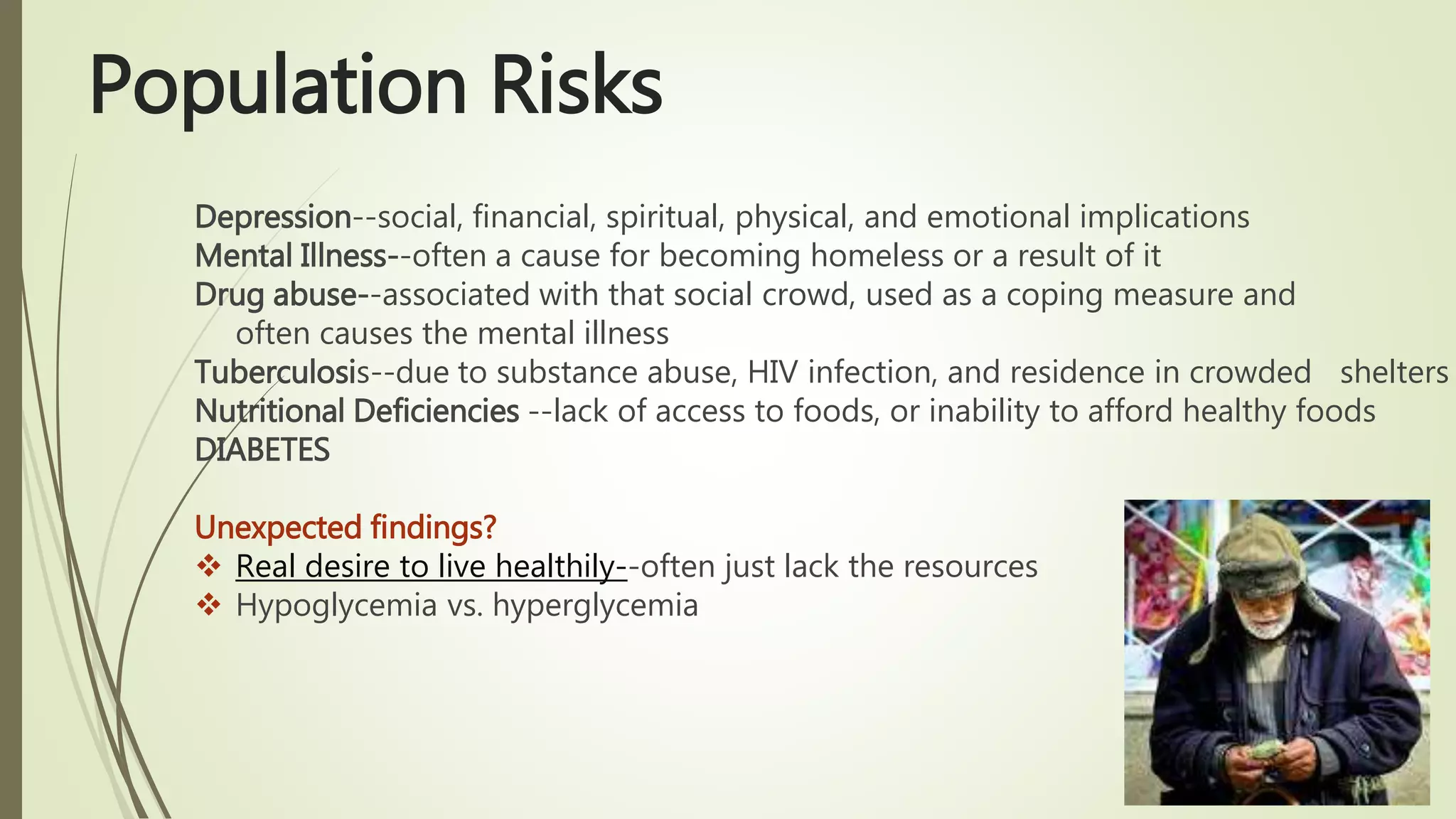 Diabetes and the Homeless | PPTX