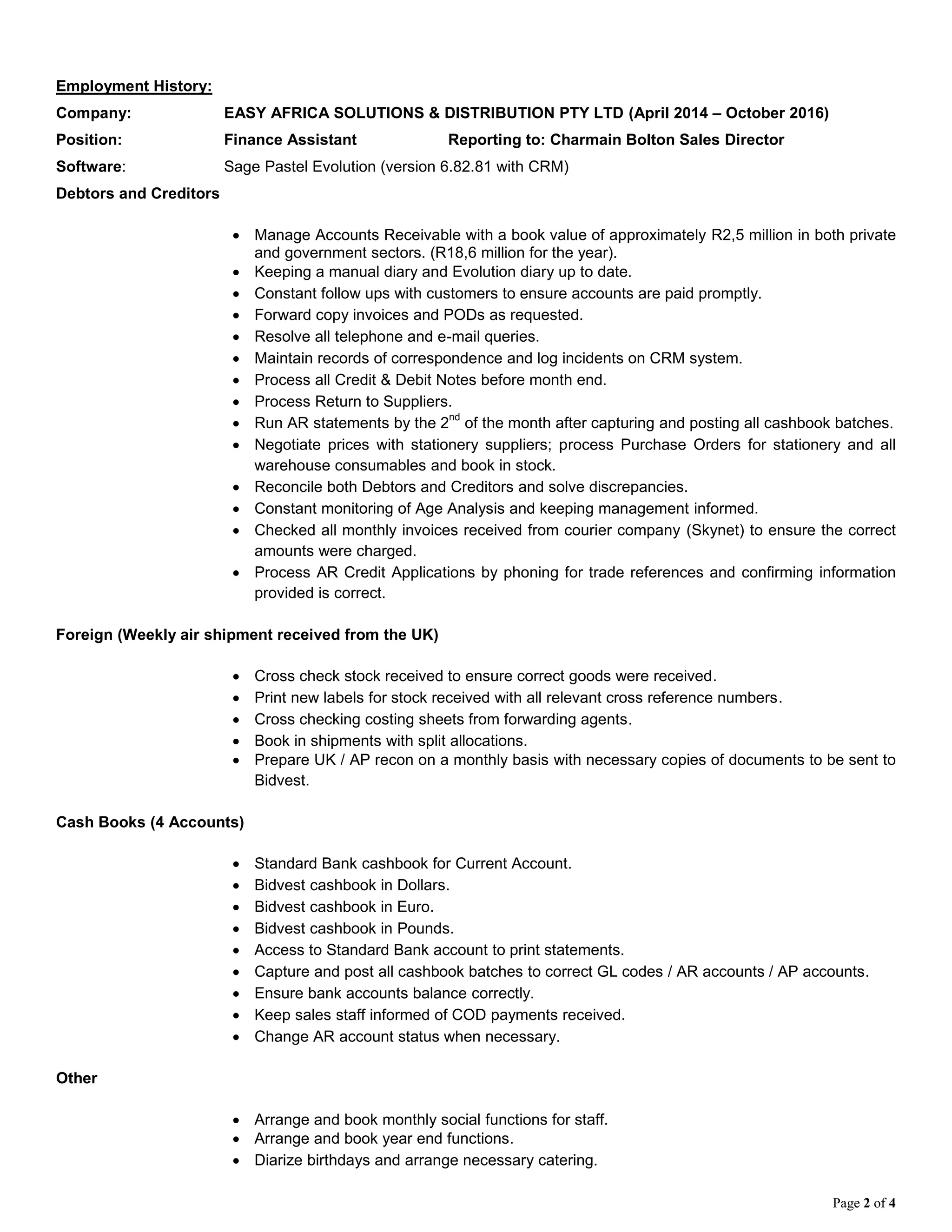 CV Leanit Naidoo | PDF