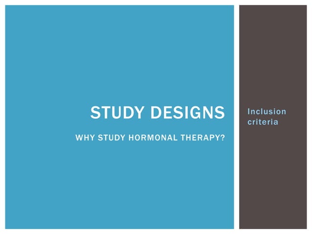 Hormonal Therapy Pptx Endocrine And Metabolic Diseases Diseases