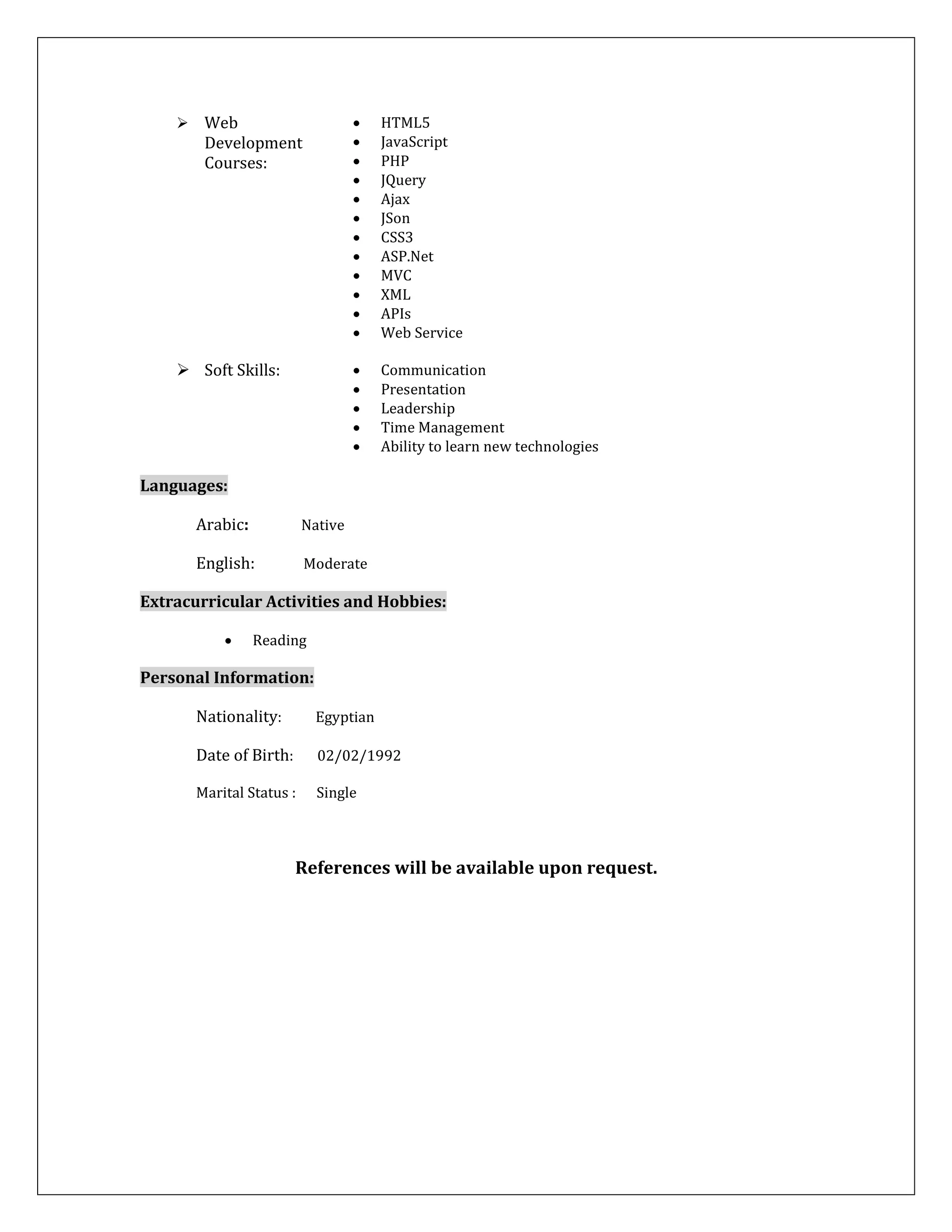 Reham Rezkallah Nasif -CV-10102016 | PDF