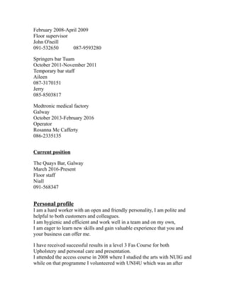 Victoria Mannion CV1 | RTF