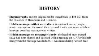 SEMINAR ON staganography | PPTX