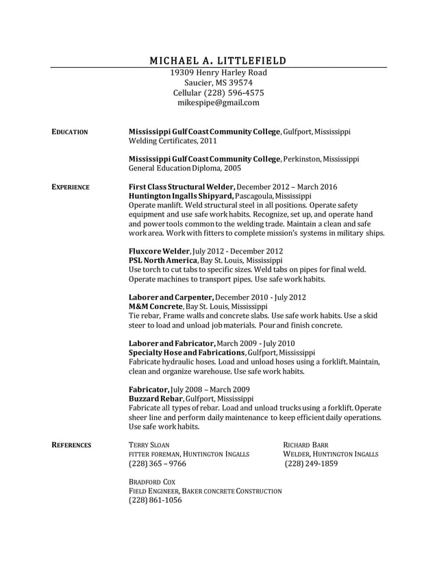michaellittlefieldresume | PDF