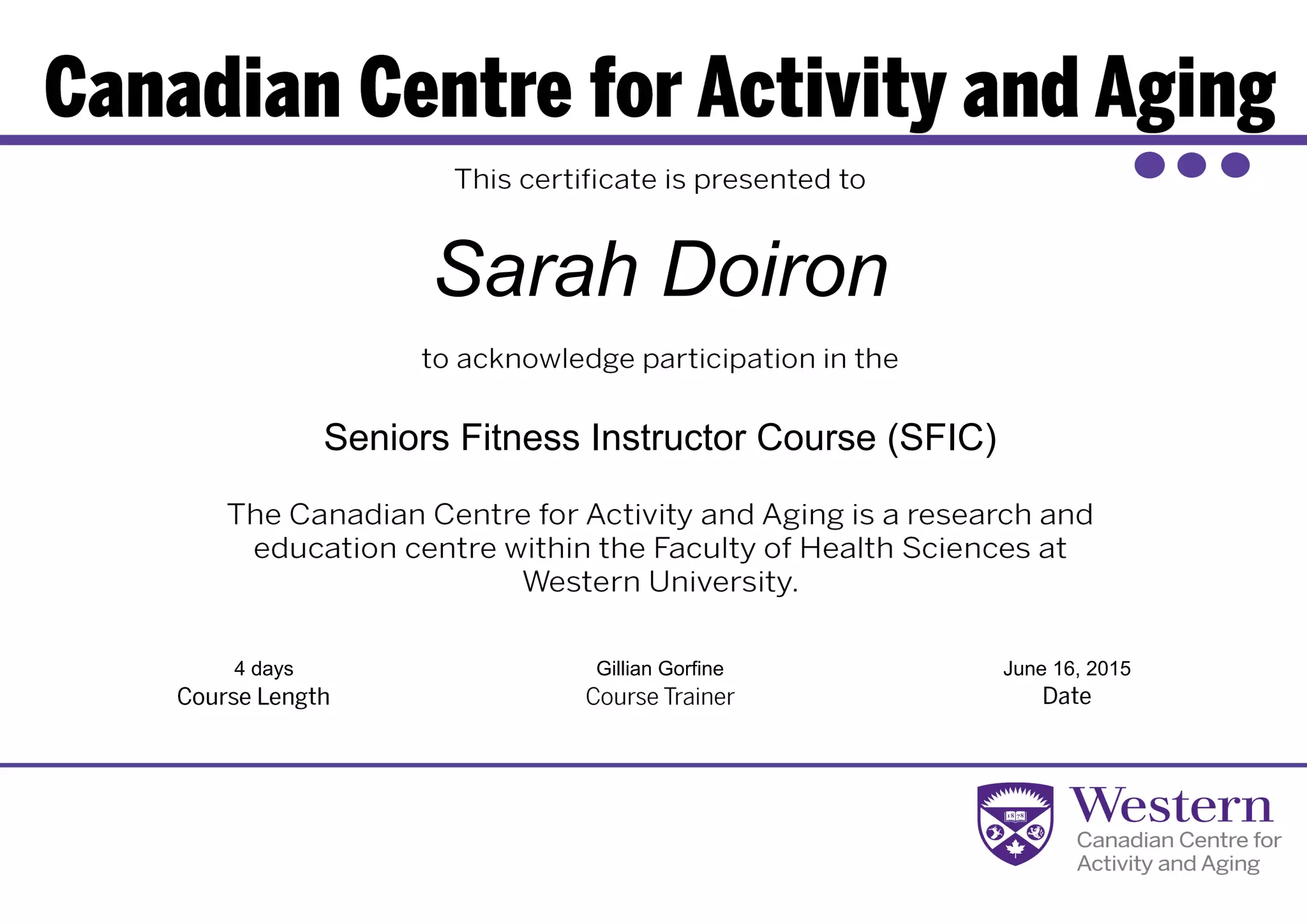 SFIC Certificate | PPT