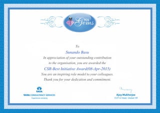 CSR-Best Initiative Award | PDF
