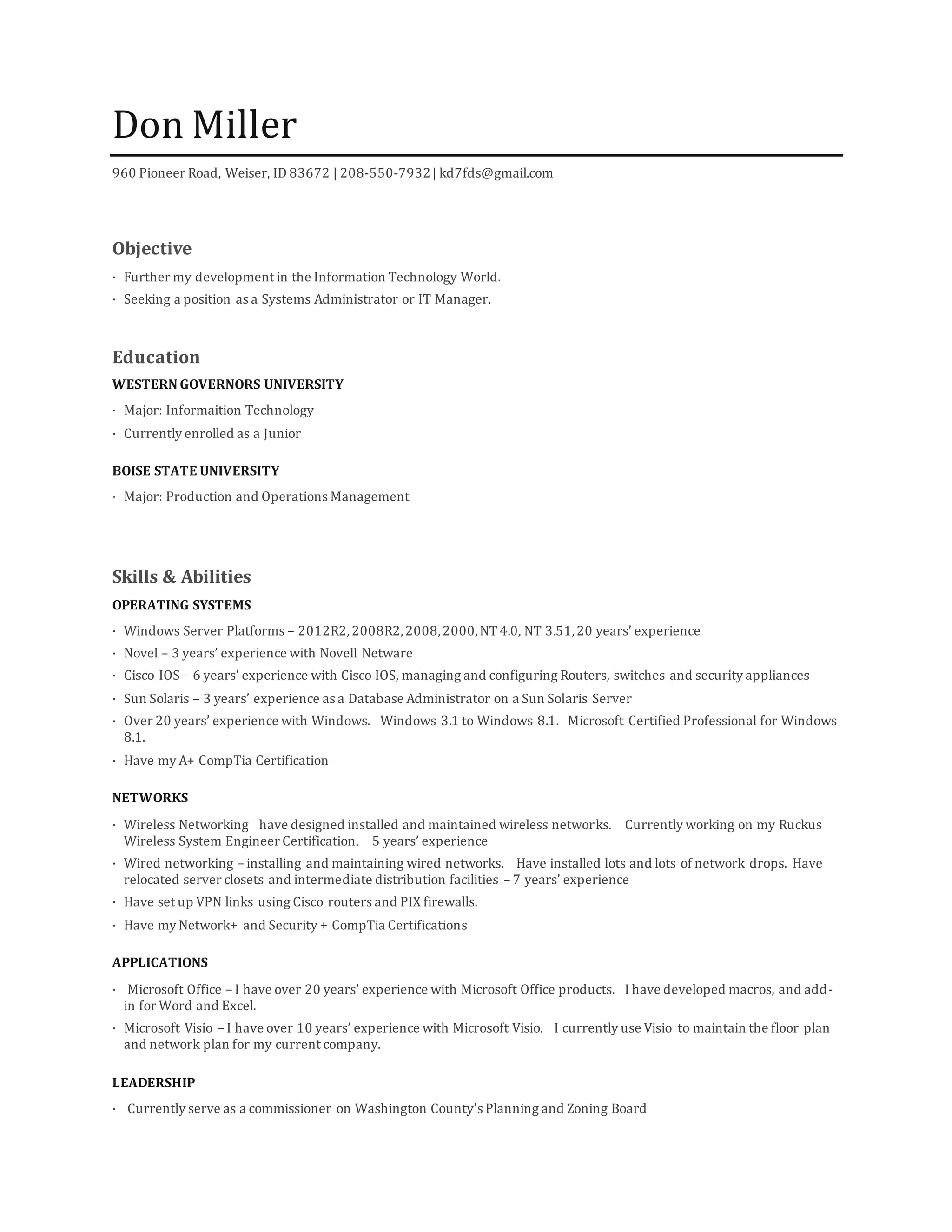 Don Resume | PDF