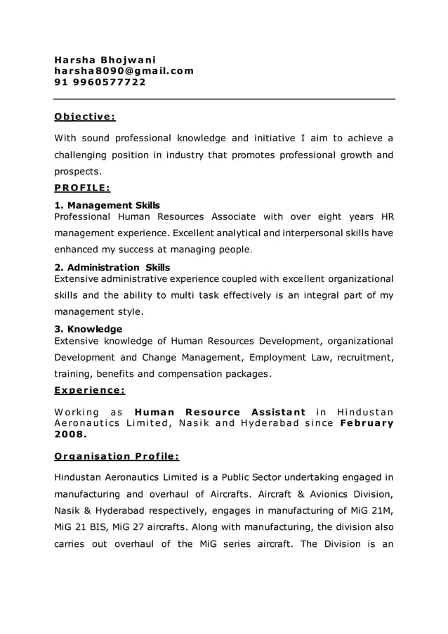 HARSHA- RESUME | PDF