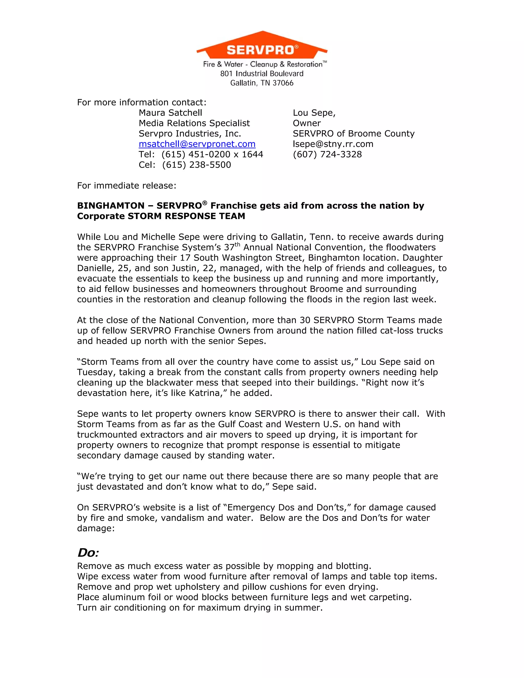 SERVPRO | PDF